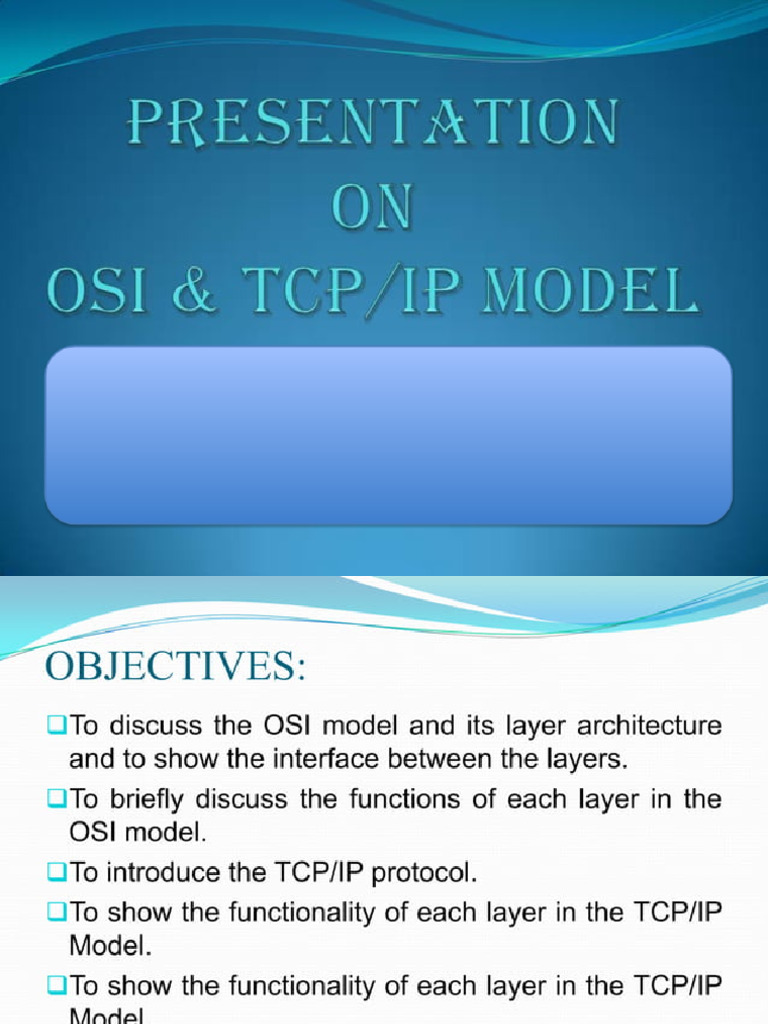 Osi&tcp Ip | PDF