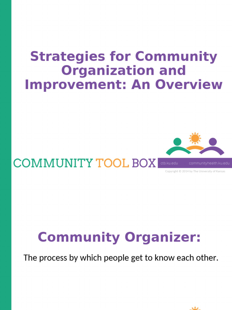 Community Organization Strategies Overview | PDF