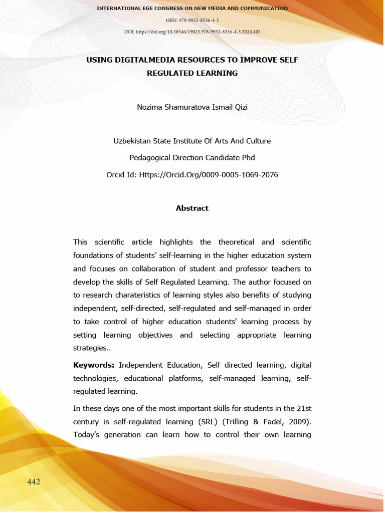 Proceedings International Ege Congress Kesilgan | PDF | Learning | Behavior Modification
