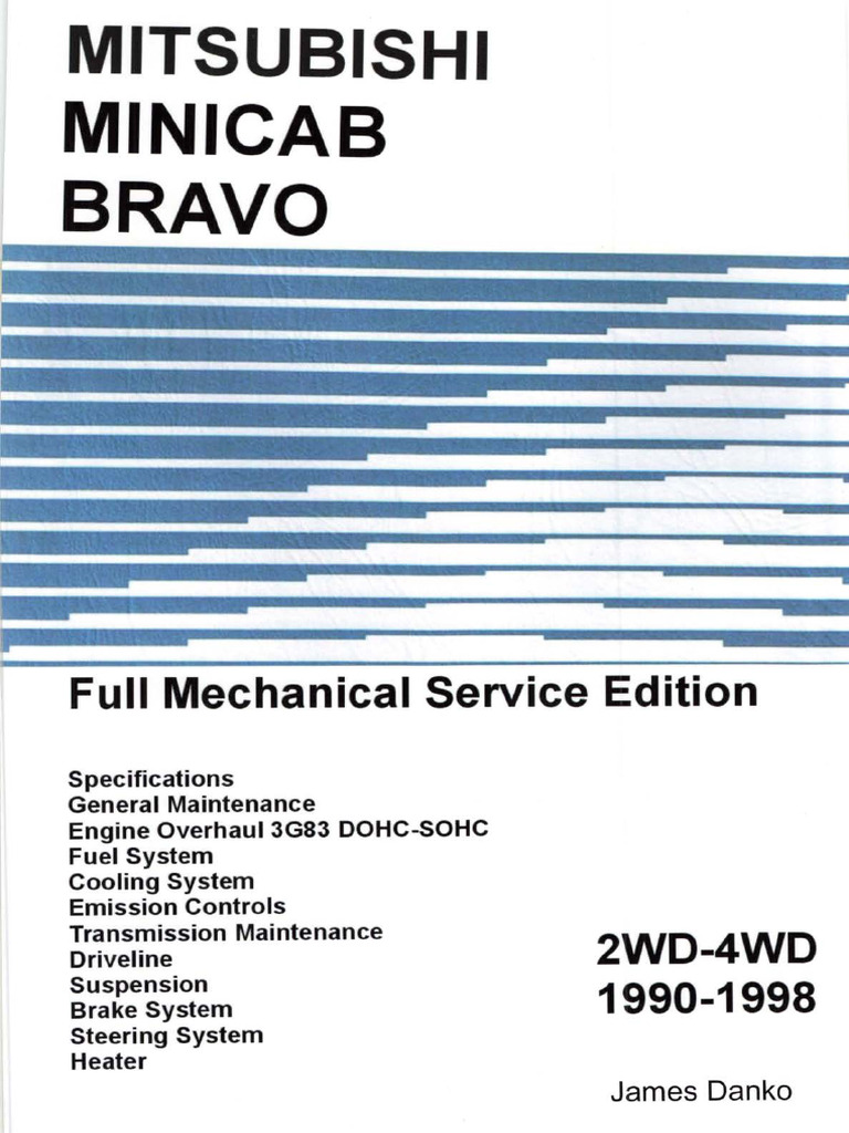Mitsubishi Minicab Bravo 1990-1998 Full Mechan | PDF