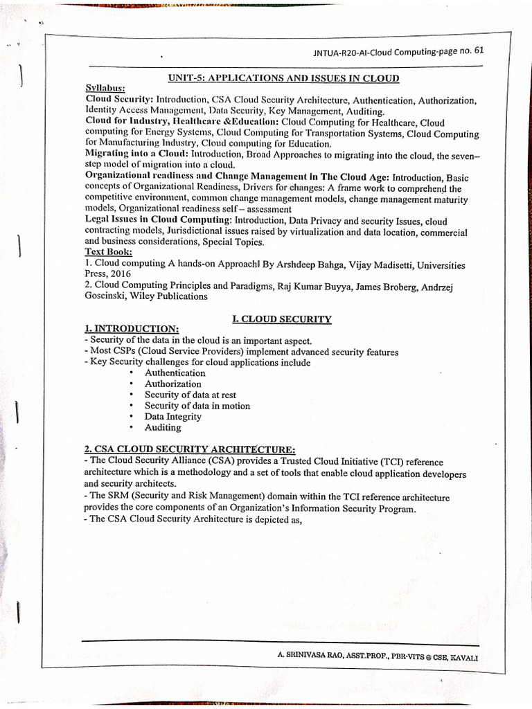 Share CC UNIT - 5 | PDF