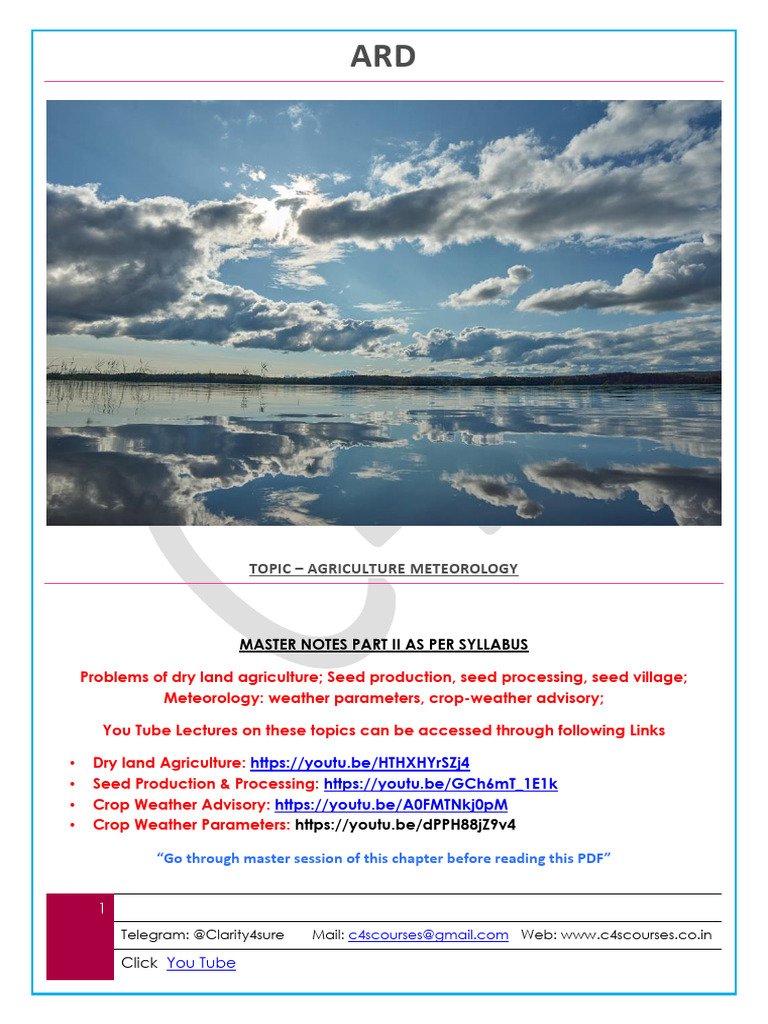 NABARD Master Notes II Meteorology Lyst1712977767844 | PDF | Tropical ...