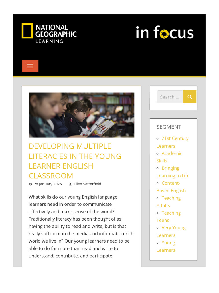 Developing Multiple Literacies in The Young Learner English Classroom ...