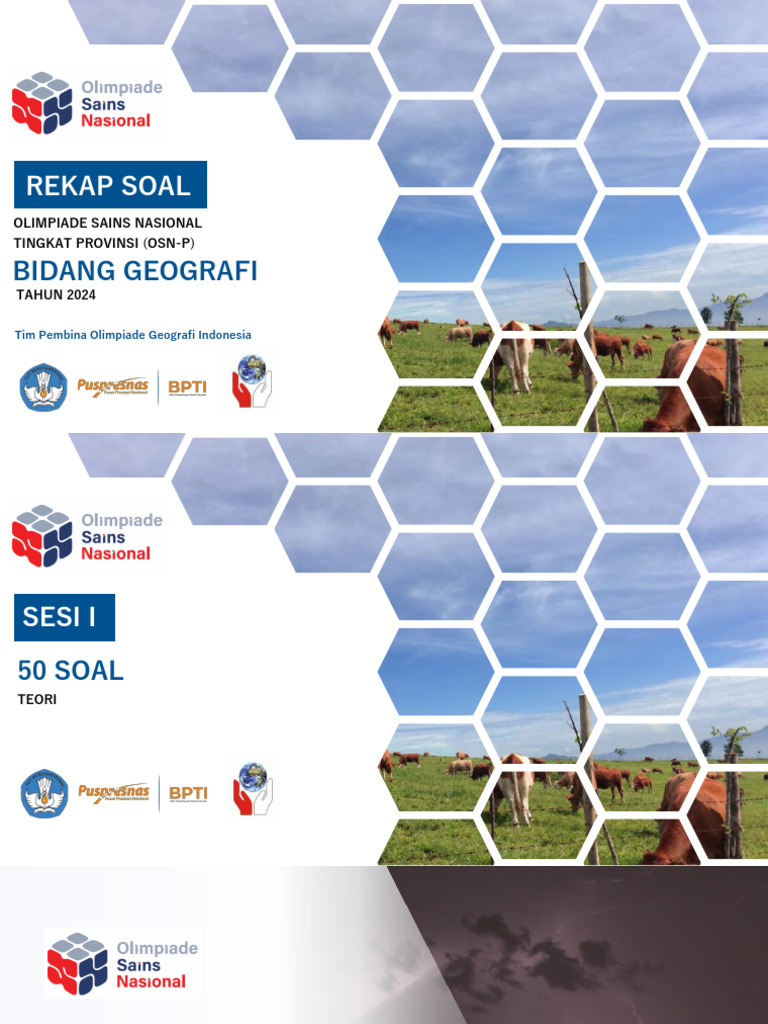 Soal OSN Geografi 2024 Tingkat Provinsi | PDF