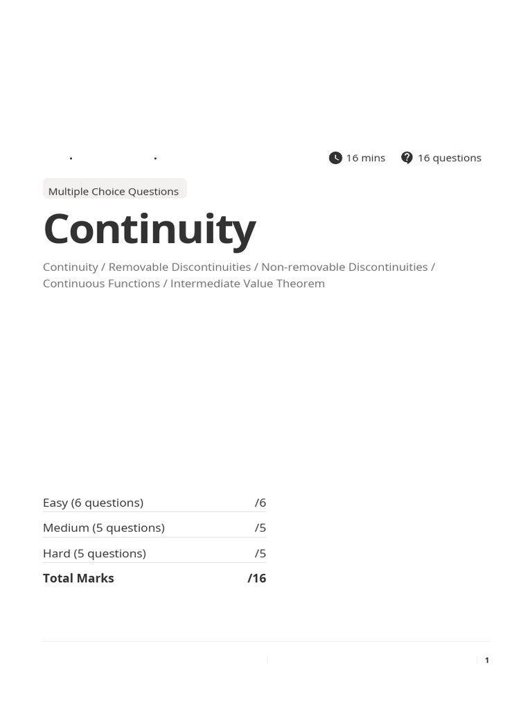 Continuity GKkHyHNWrtH4Dpf7 | PDF | Function (Mathematics) | Continuous Function