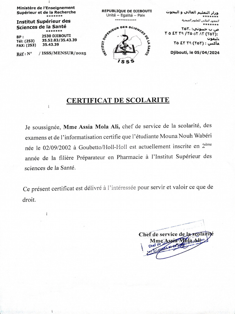 Certificat | PDF