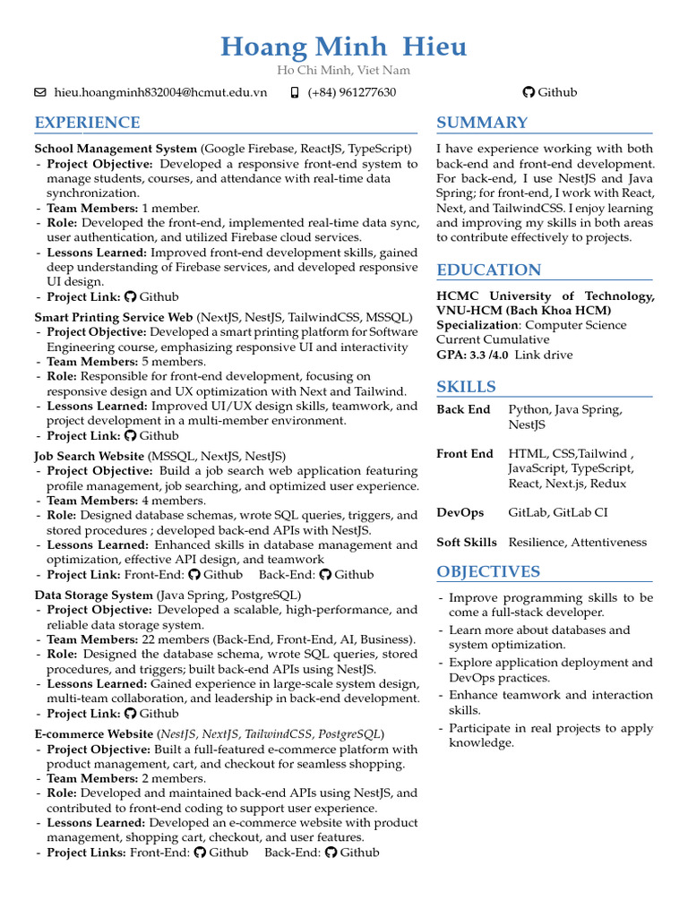 Hoàng Minh Hiếu | PDF | Databases | Postgre Sql