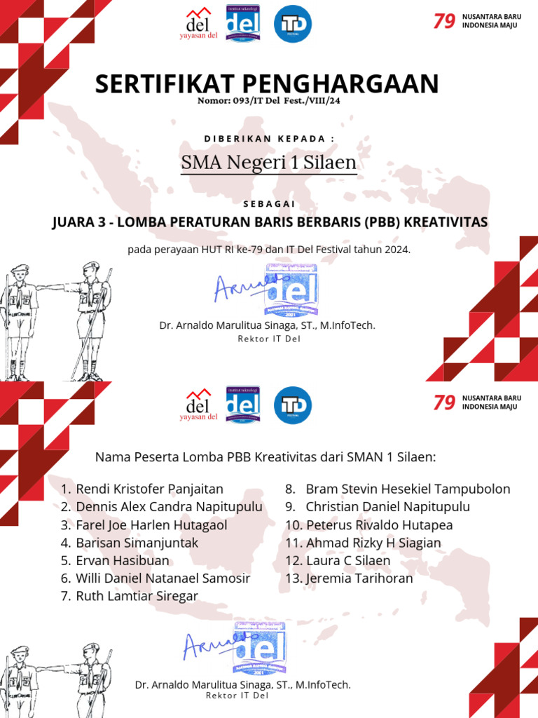 Sertifikat Lomba PBB-Juara 3 | PDF