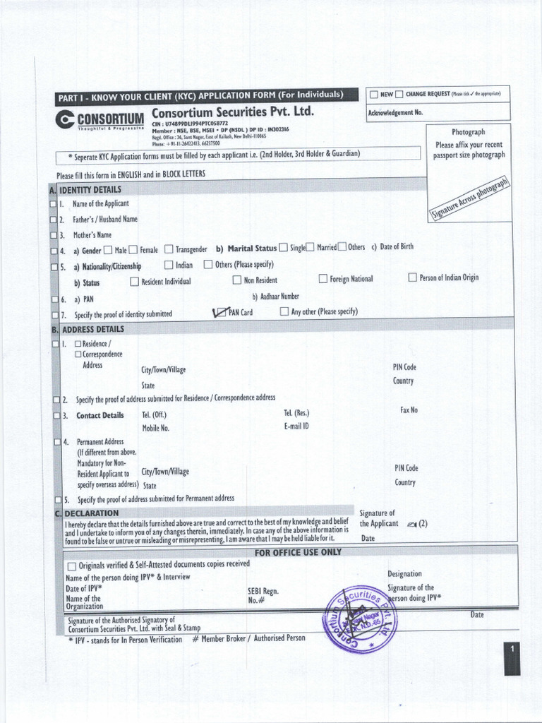 KYC Individual | PDF