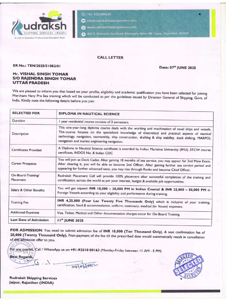 Vishal Singh Tomar 001 | PDF