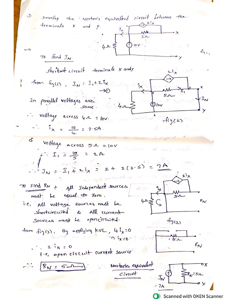 Problems Using Dependent Source | PDF