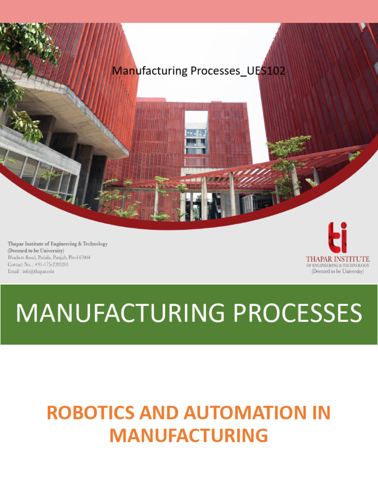 Automation in Manufacturing | PDF | Automation | System