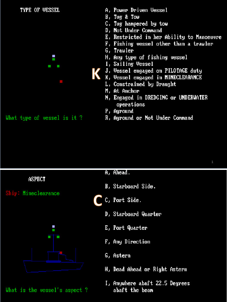 COLREGS Topic in Level-1-Lights-And-Shapes | PDF