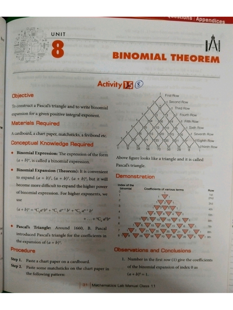 Core Math11activity 8pascal Triangle | PDF