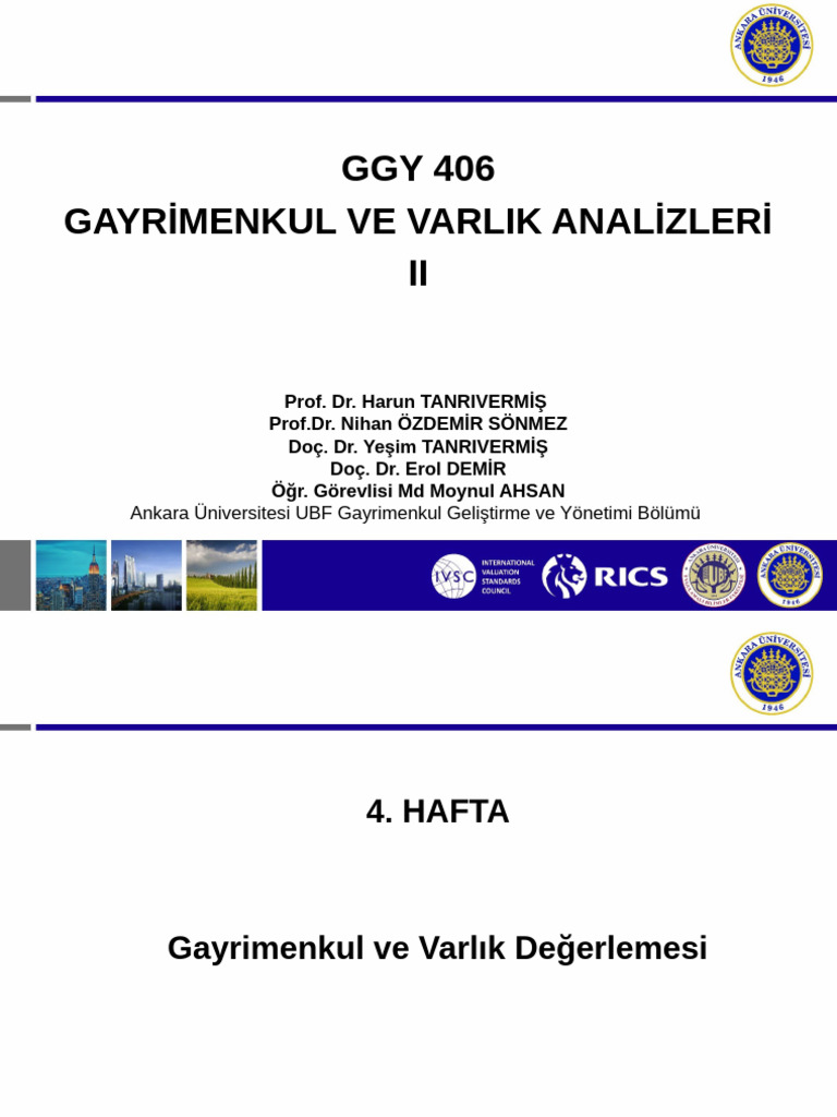 GGY 406 4. Hafta | PDF