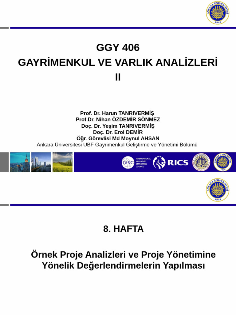 GGY 406 8. Hafta | PDF