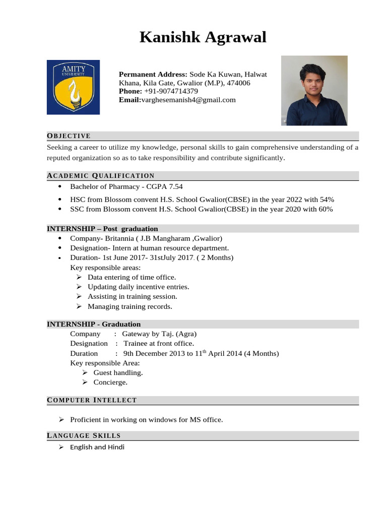 Kanishk Resume | PDF