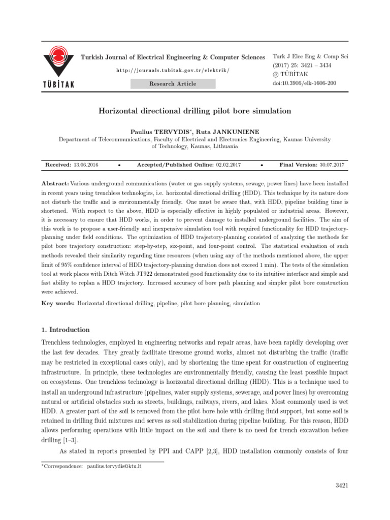 HDD Pilot Hole Simulation | PDF | Oil Well