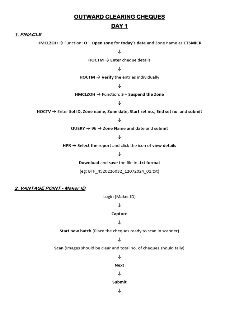 Outward Clearing Cheques-1 | PDF | Cheque | Computing
