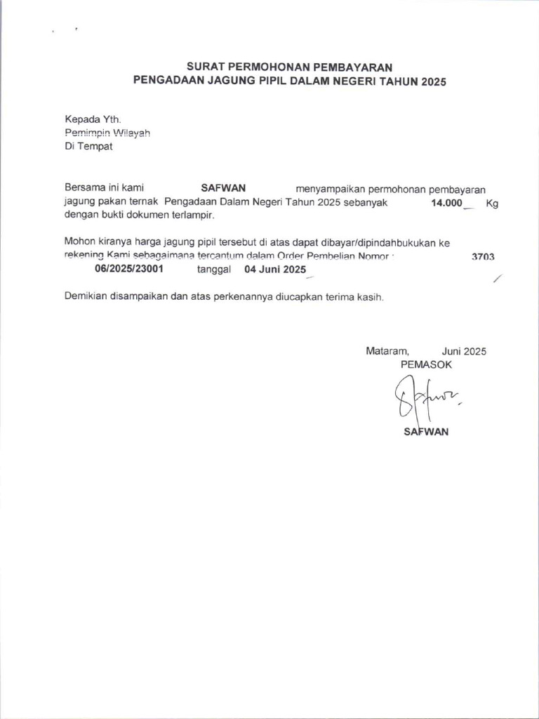 Po 3703 06 2025 23001 | PDF