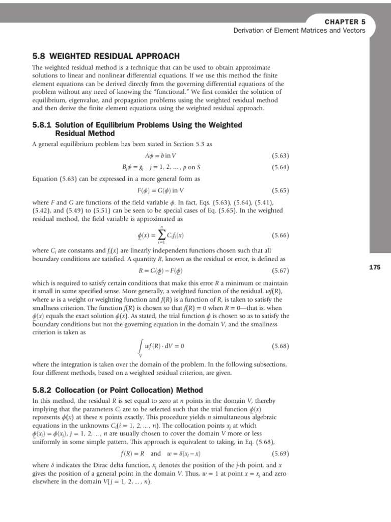 Weighted Residual Methods | PDF | Equations | Field (Mathematics)