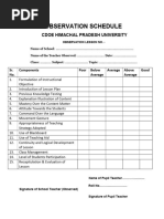 Lesson Observation Form Template 2023 | PDF