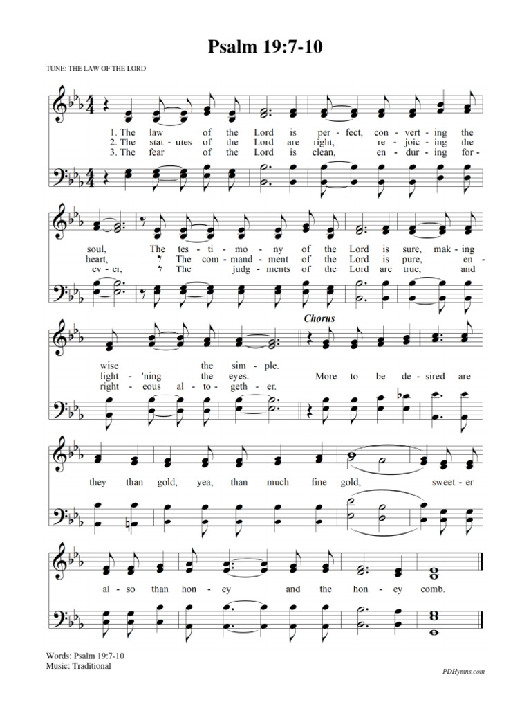 Psalm 19 - 7-10 - N | PDF