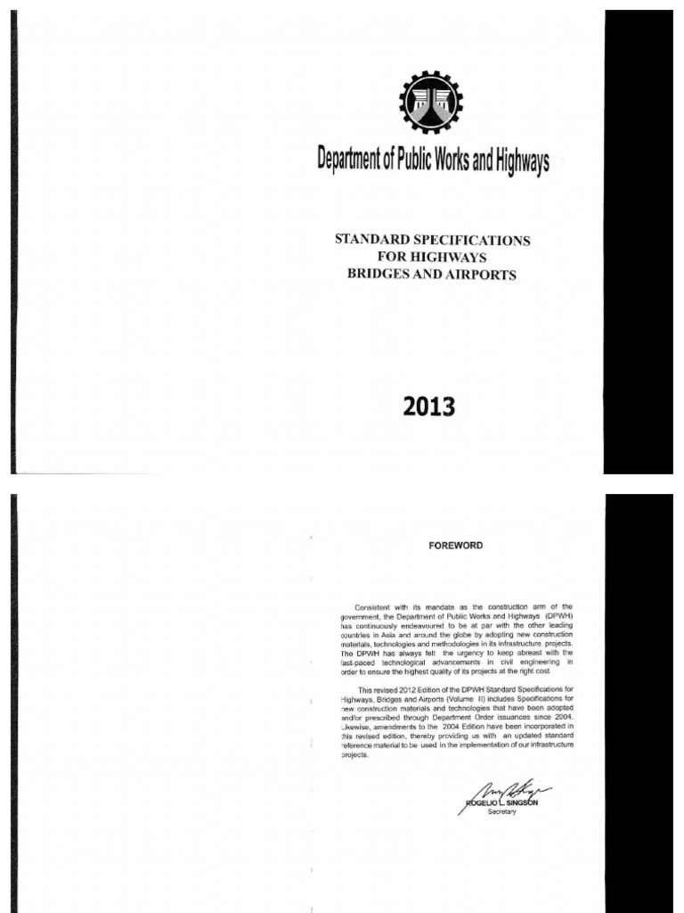 Blue Book - DPWH Standard Specifications - 2013 | PDF