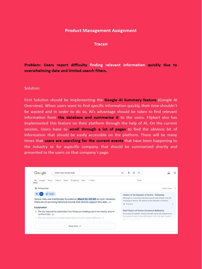 Product Management Assignment | PDF | Software | Information Technology Management