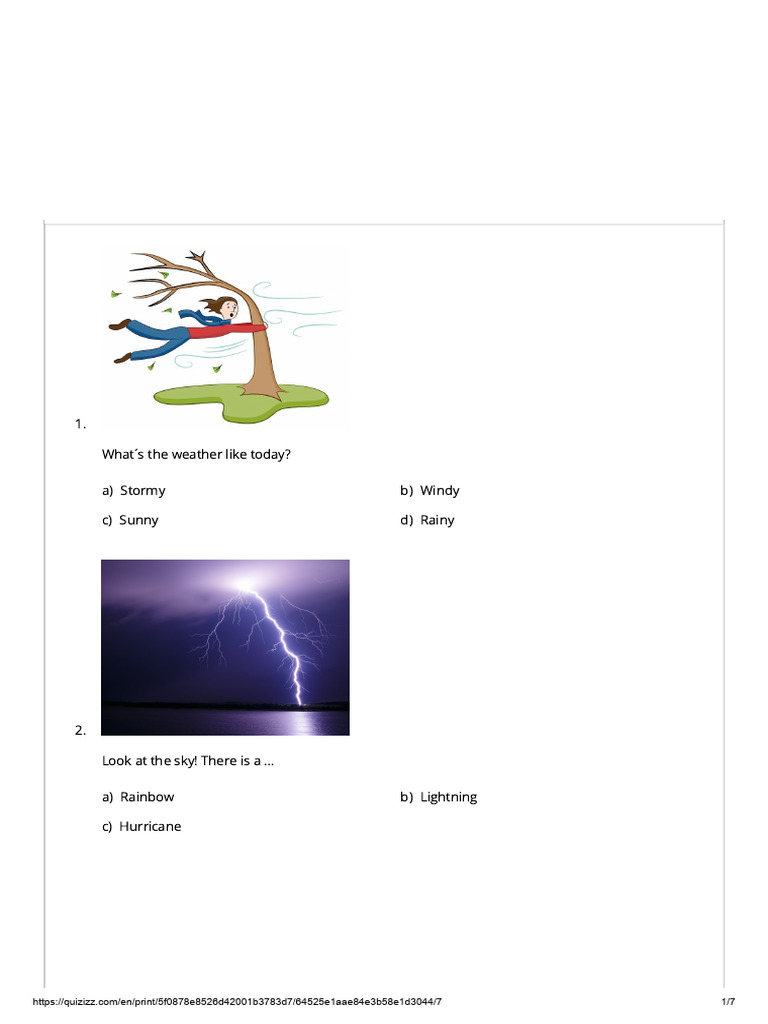 Weather and Seasonal Clothing Exam | PDF | Clothing | Fashion