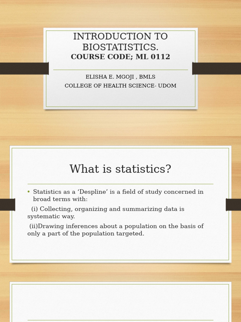Introduction To Biostatistics | PDF | Statistics | Skewness