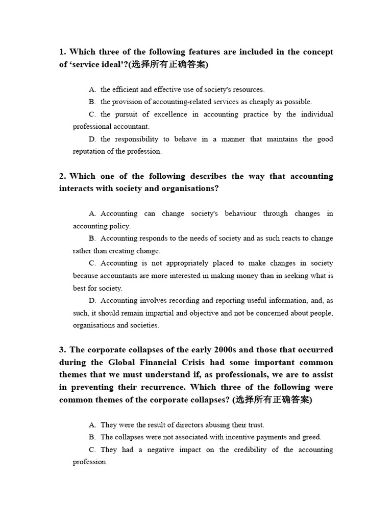Key Concepts in Accounting Ethics and Governance | PDF | Corporate ...