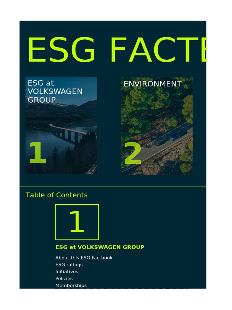 Volkswagen Group ESG Factbook 2024 | PDF | Climate Change Mitigation ...