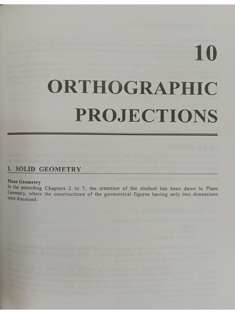 Orthographic Projections | PDF