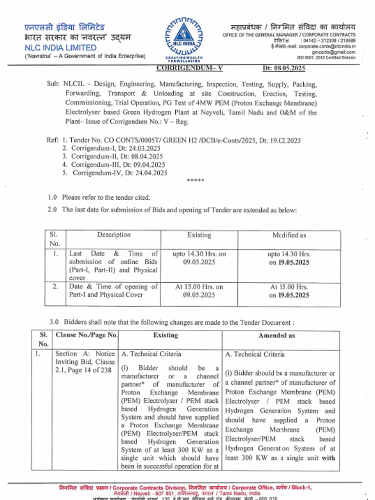 CORRIGENDUM - V DT 07-05-2025 | PDF