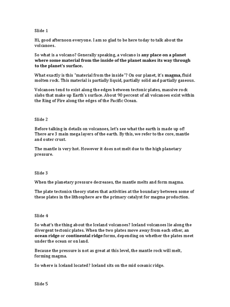 Script | PDF | Plate Tectonics | Types Of Volcanic Eruptions