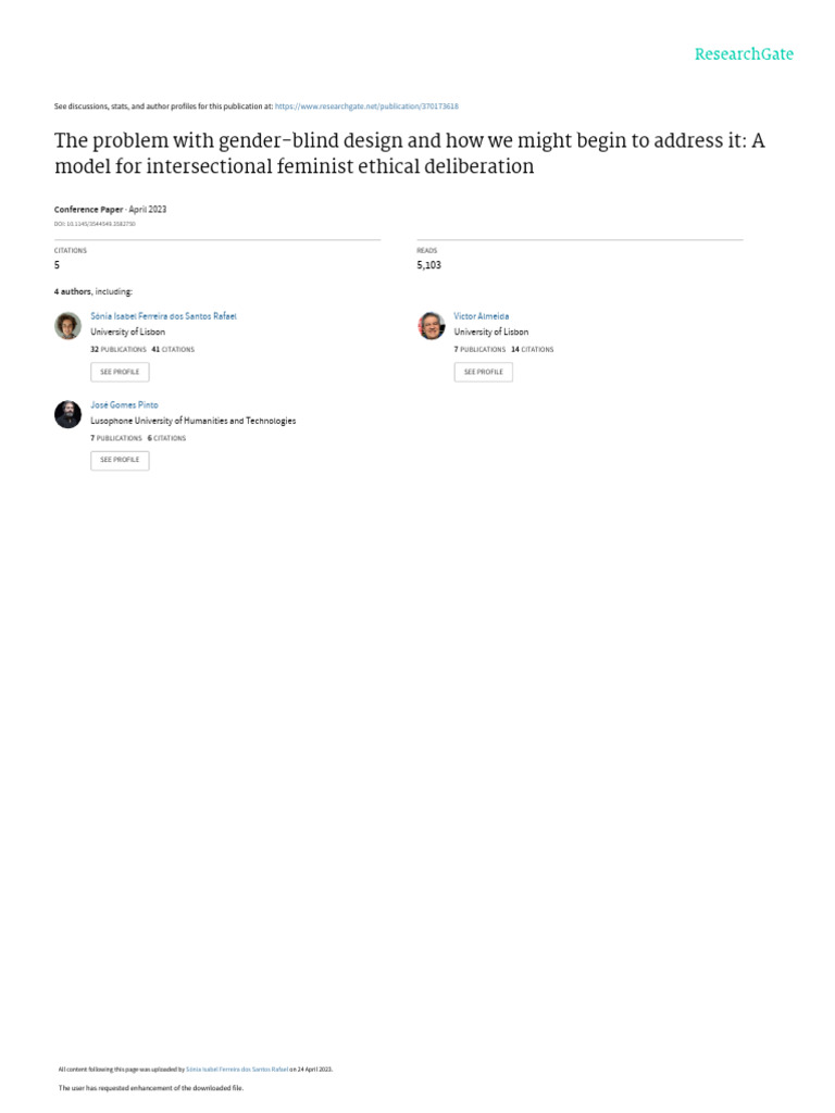 The Problem With Gender Blind Design and How We Might Begin To Address ...