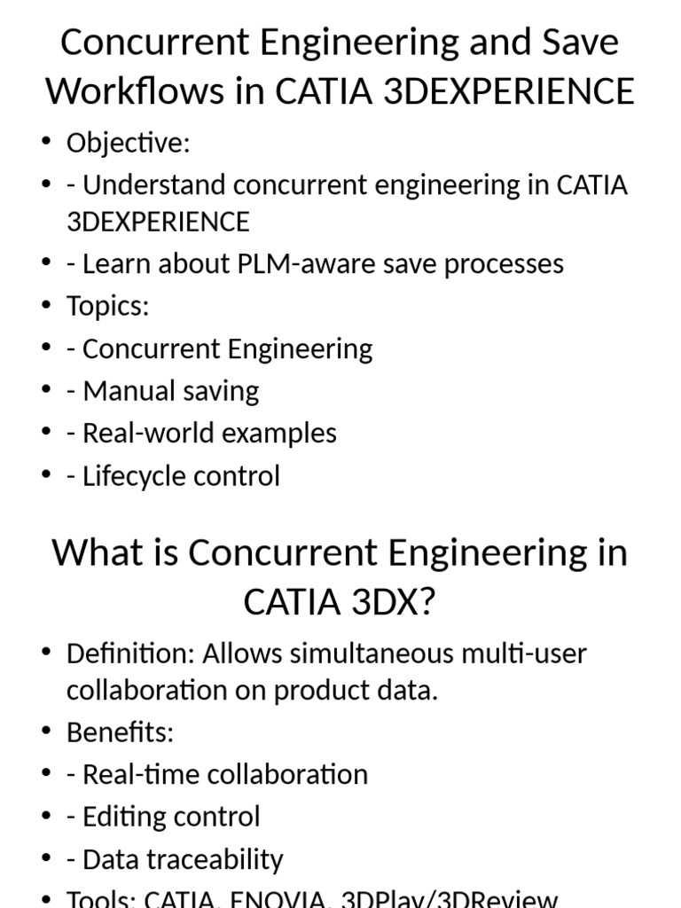 Concurrent Engineering in CATIA 3DX | PDF | Product Lifecycle | Computing