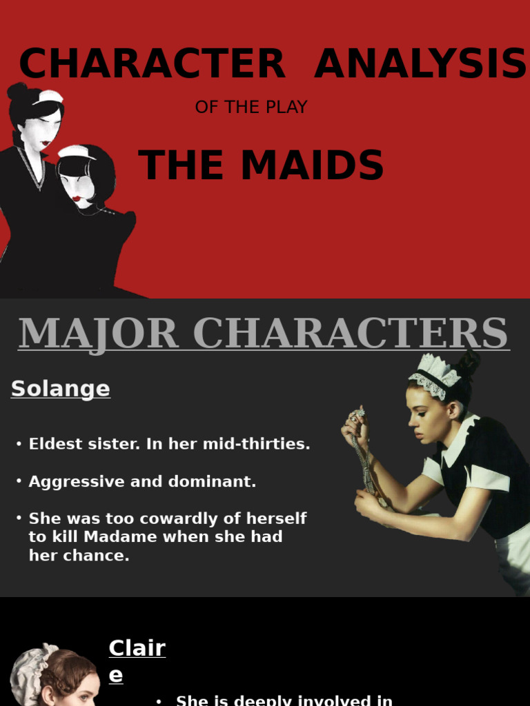 The Maids Character Analysis | PDF