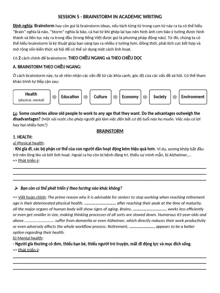 Session 5 - Brainstorm | PDF