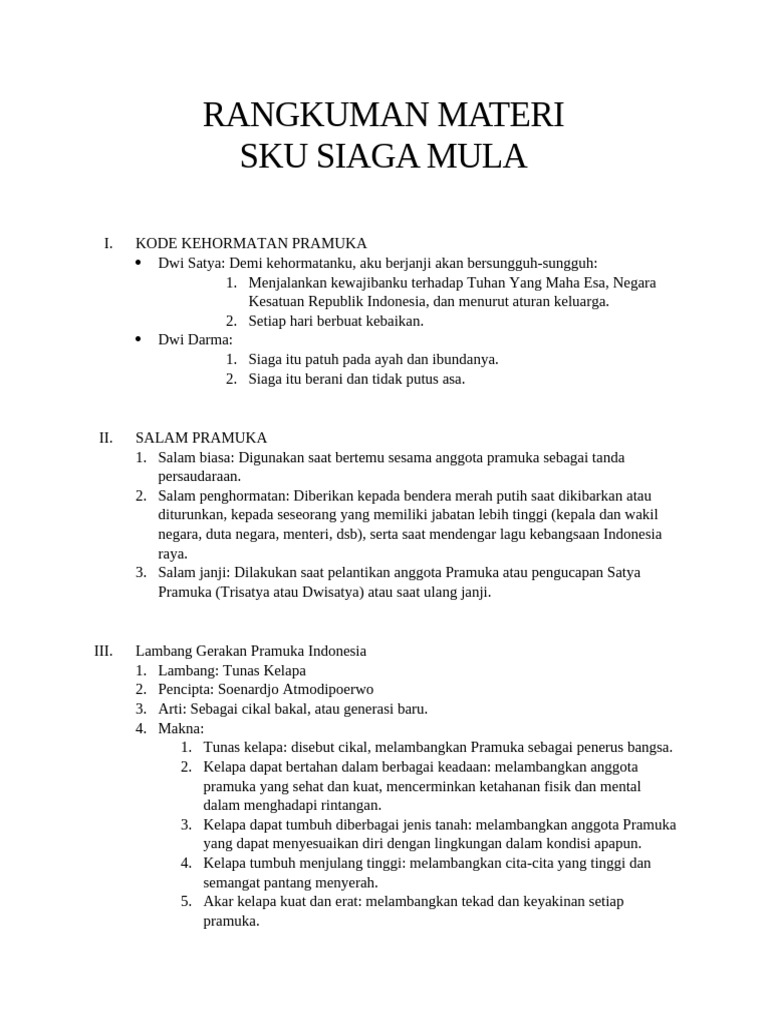 Siaga Mula | PDF
