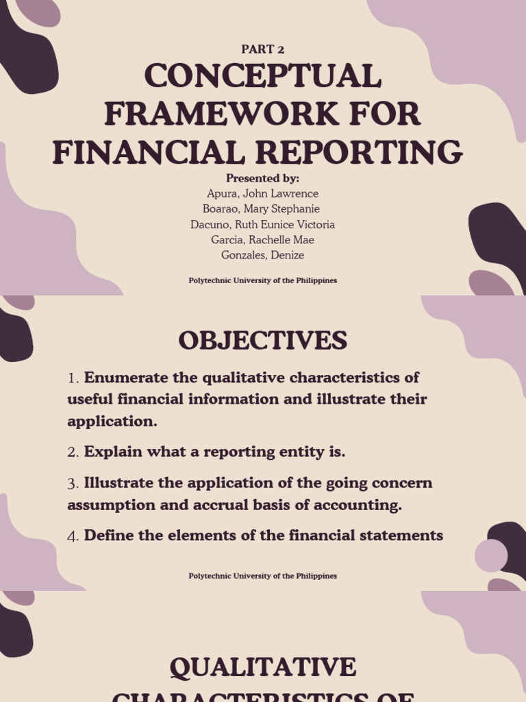 Financial Reporting Framework Overview | PDF | Going Concern | Equity ...