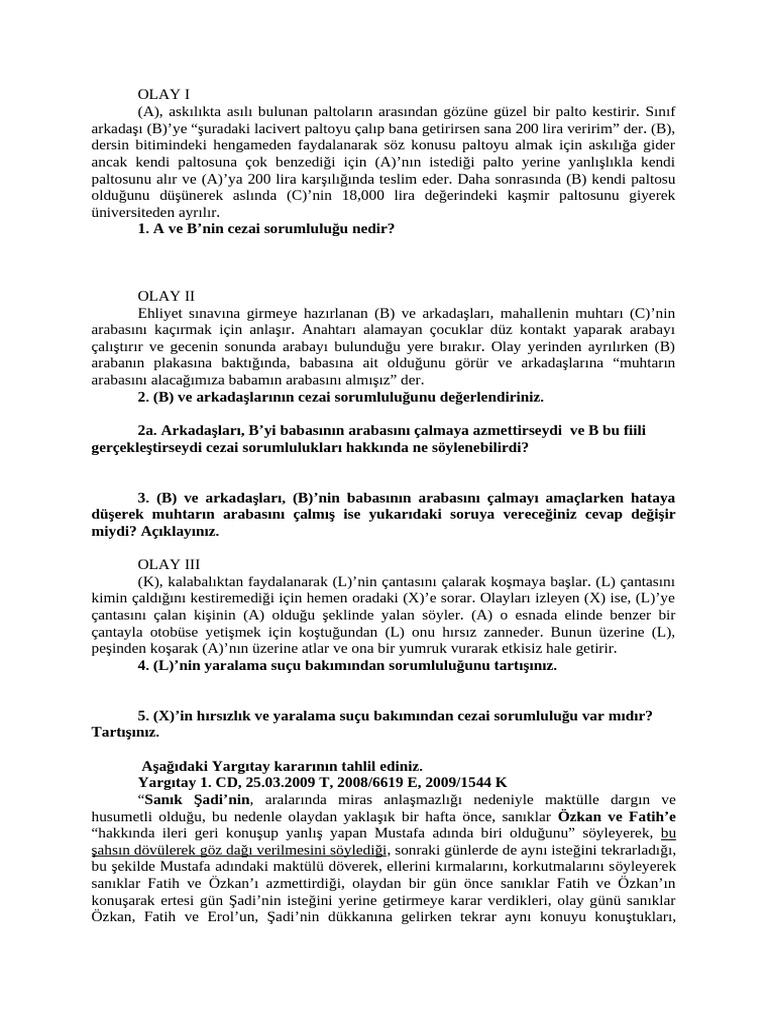 16.05.2023 Ceza Genel Pratik | PDF