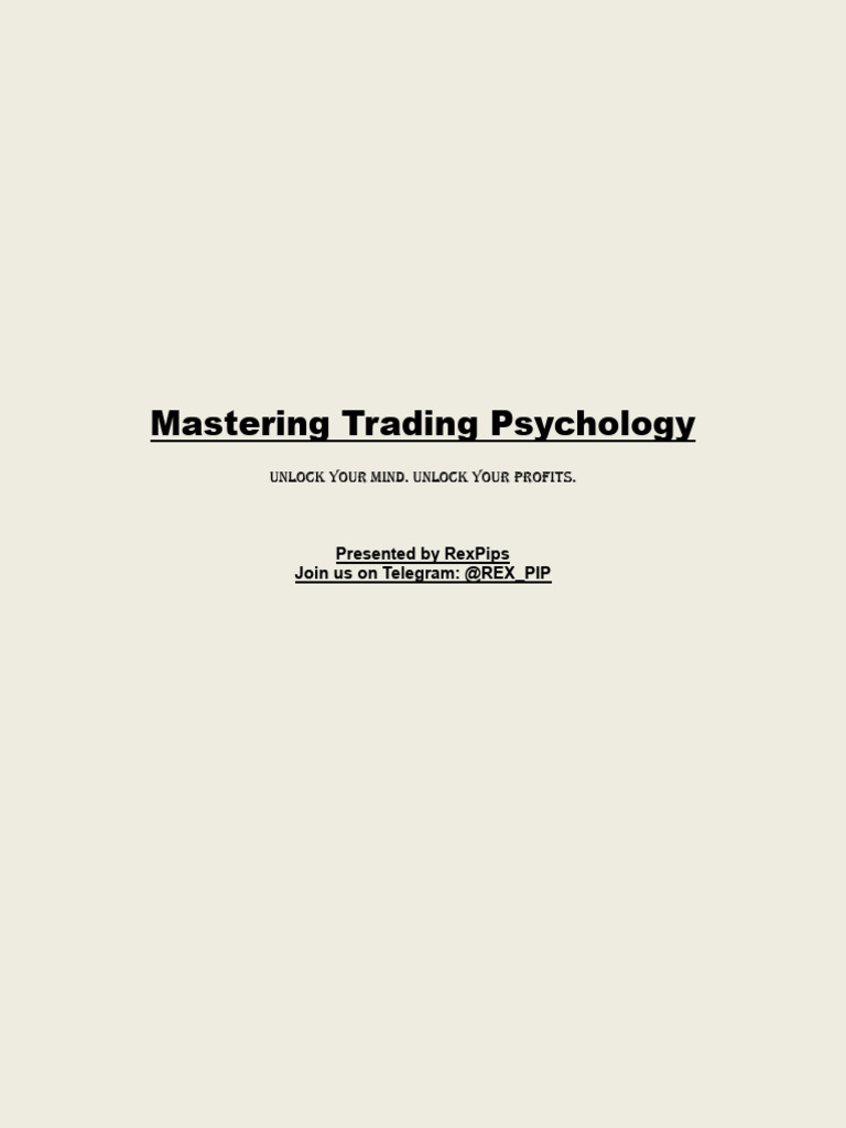 Mastering Trading Psychology Guide | PDF | Risk | Disciplines