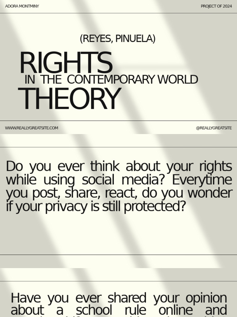 Understanding Rights Theory Today | PDF | Rights | Privacy