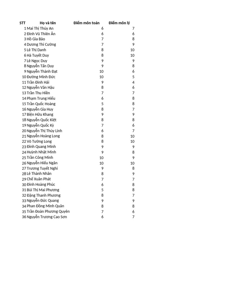 Vd1 Nhập Liệu Excel | PDF