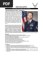 Air Force Officer Biography Template | PDF | Defence Ministries | Military