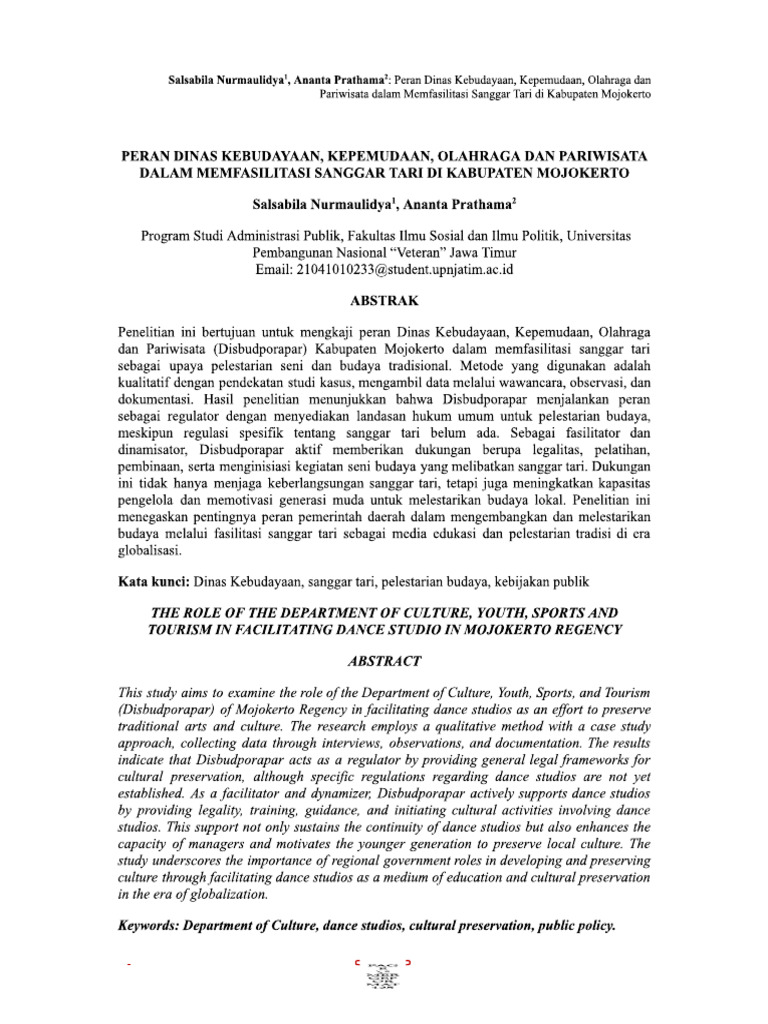 Salsabila Nurmaulidya - Fullpaper Belum Final | PDF