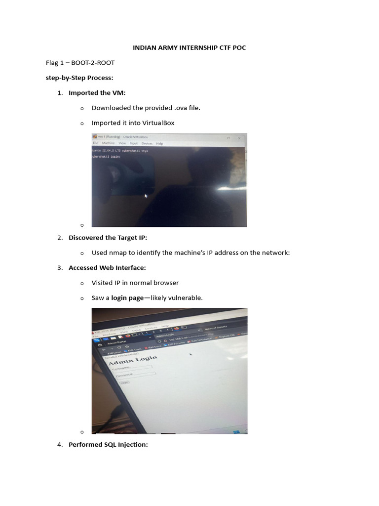 Indian Army Internship CTF Poc | PDF