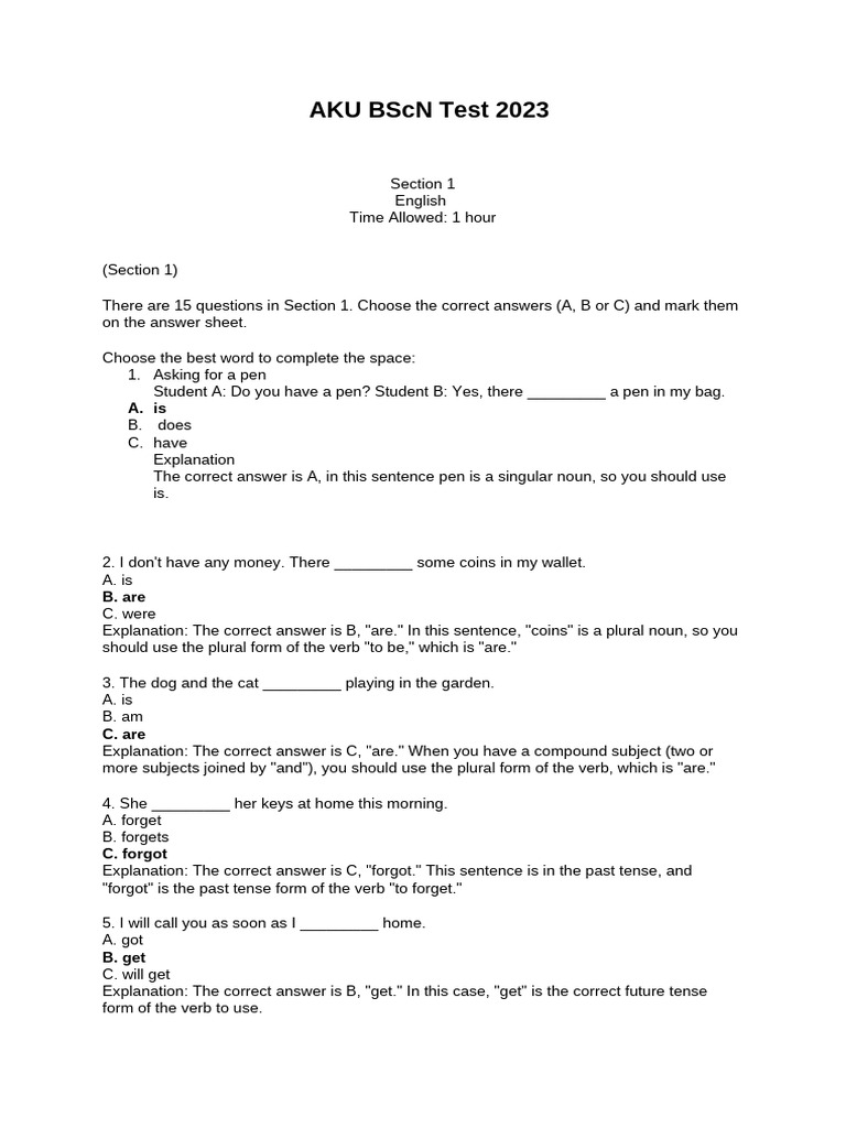 AKU BSCN Past Paper 2023 | PDF | Ploidy | Chirality (Chemistry)